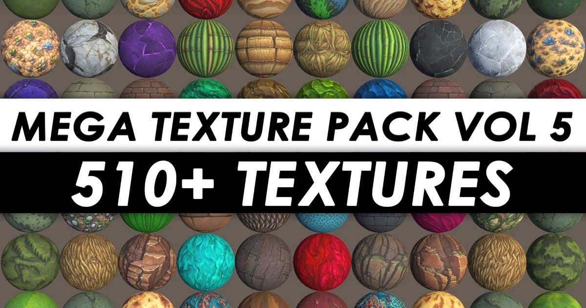 510+ Stylized Textures - Mega Pack Vol 5 | 2D Textures & Materials ...