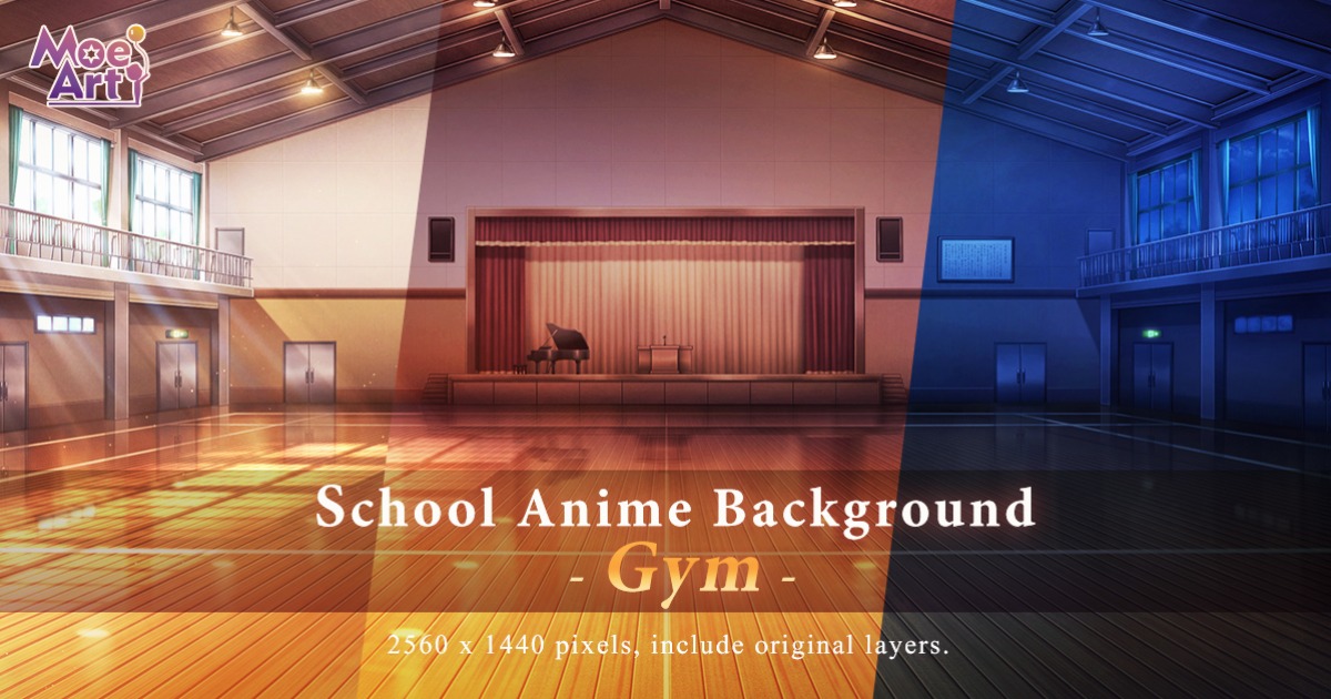 Moeart BG Vol.7 (School Gym) | 2D Environments | Unity Asset Store