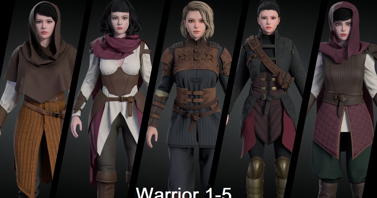 Warrior_Pack1 | 3D Characters | Unity Asset Store