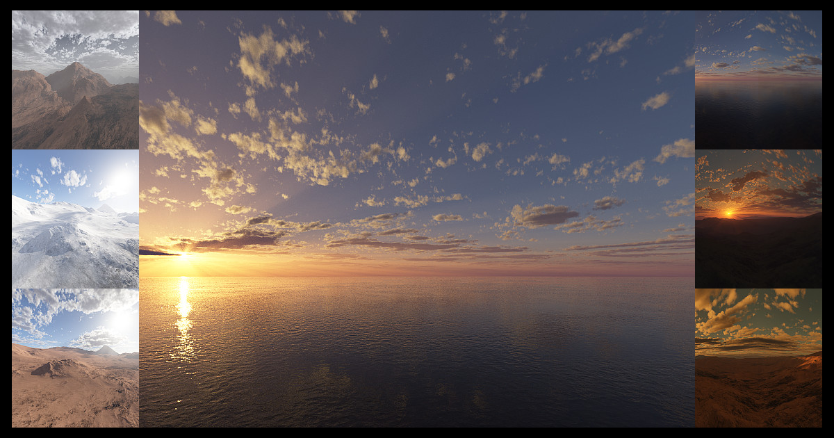 Sky Cube Material Set | 2D 하늘 | Unity Asset Store