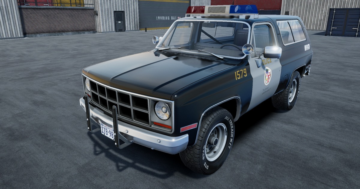 80s Offroad police car | 3D Vehicles | Unity Asset Store