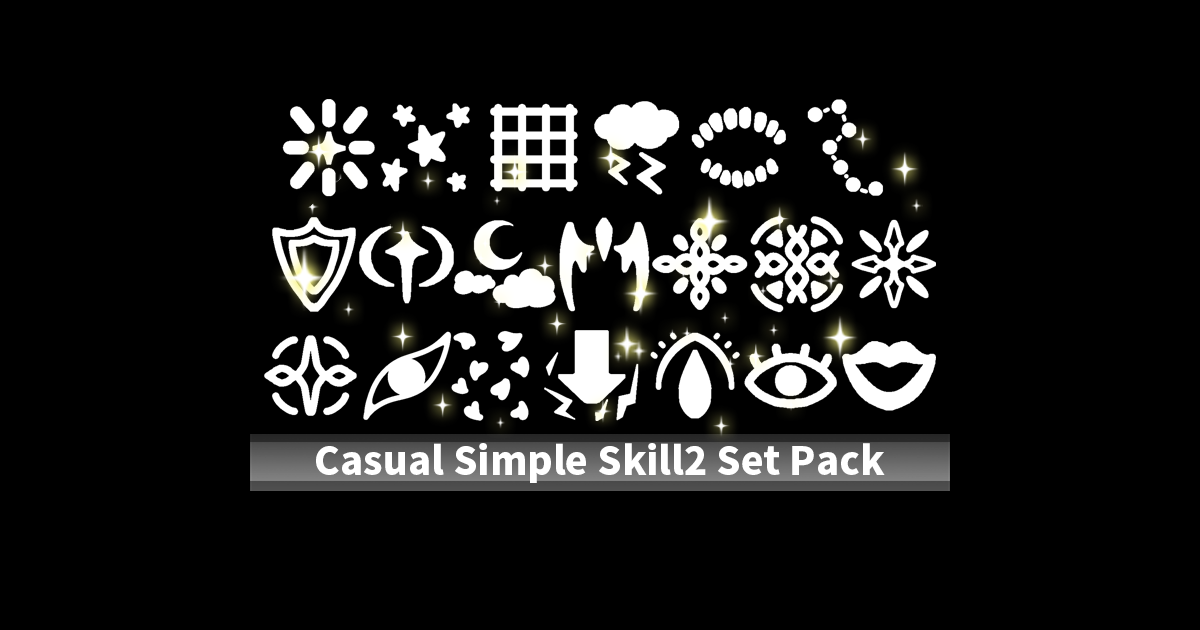 Casual Simple Skill 2 Spell Set Pack | 2D Icons | Unity Asset Store