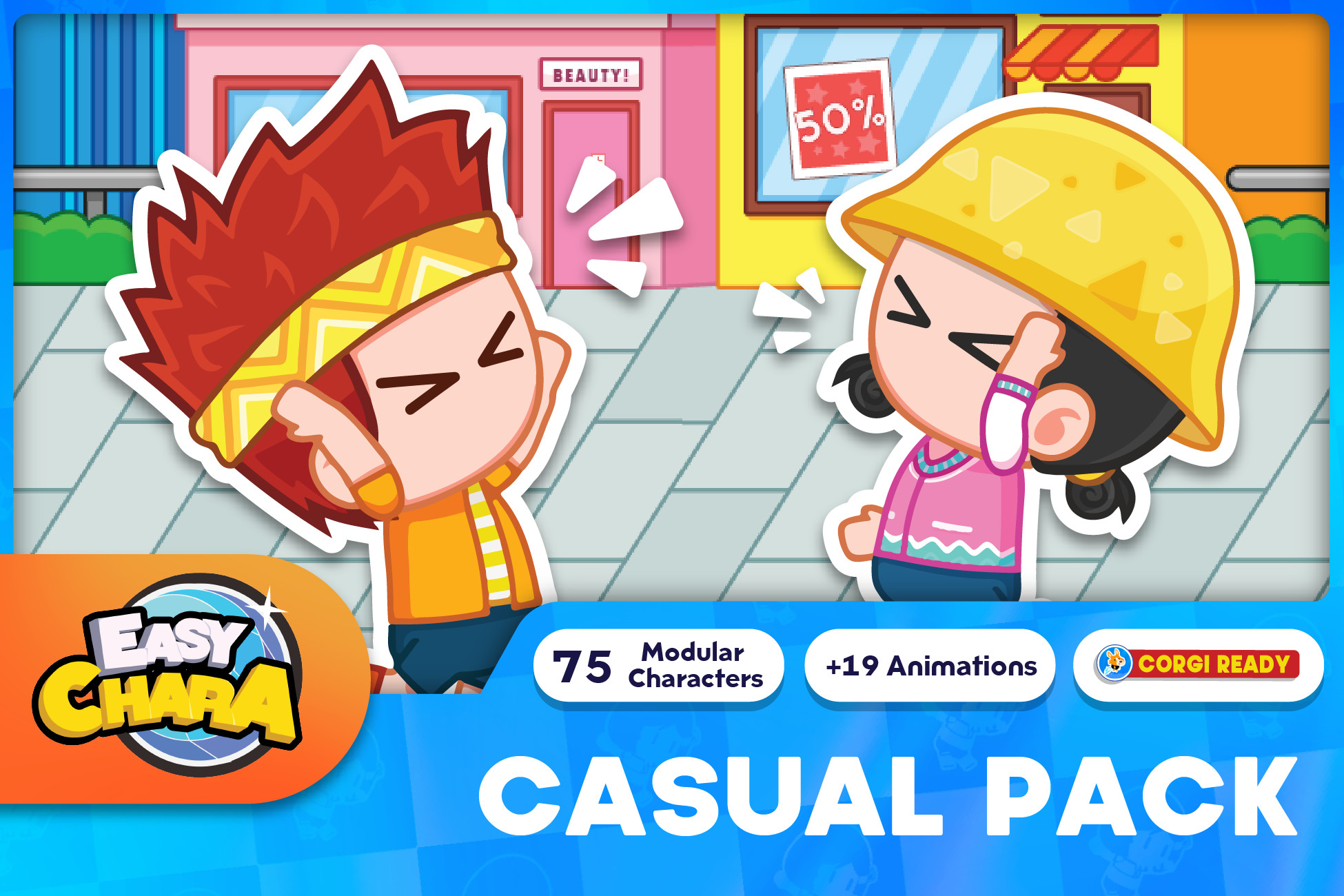Easy Chara – Casual 2D Character Collection | 2D Characters | Unity ...