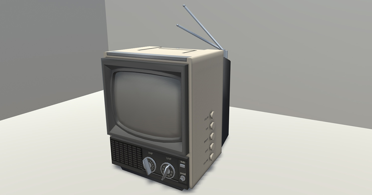 Vintage TV model-b | 3D Electronics | Unity Asset Store