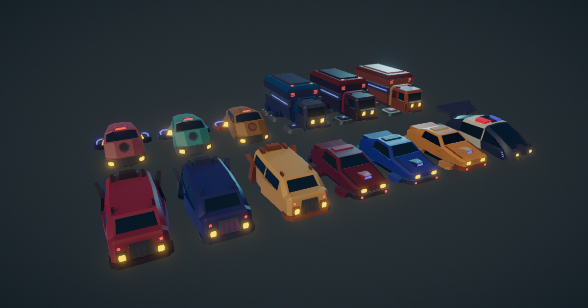 CUBE - Vehicles Pack 01 | 3D Space | Unity Asset Store