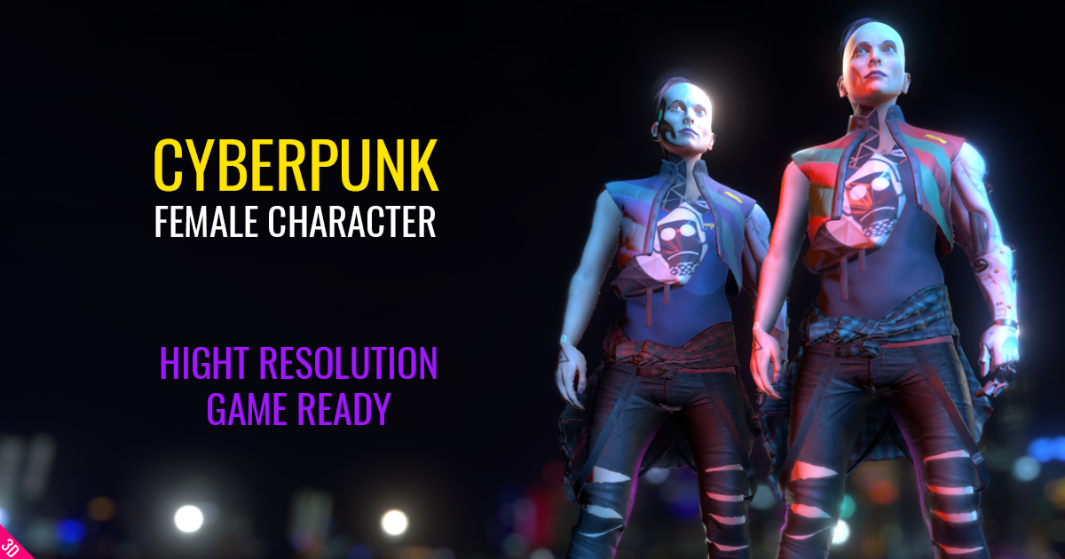 Cyberpunk Female Character | 3D Characters | Unity Asset Store