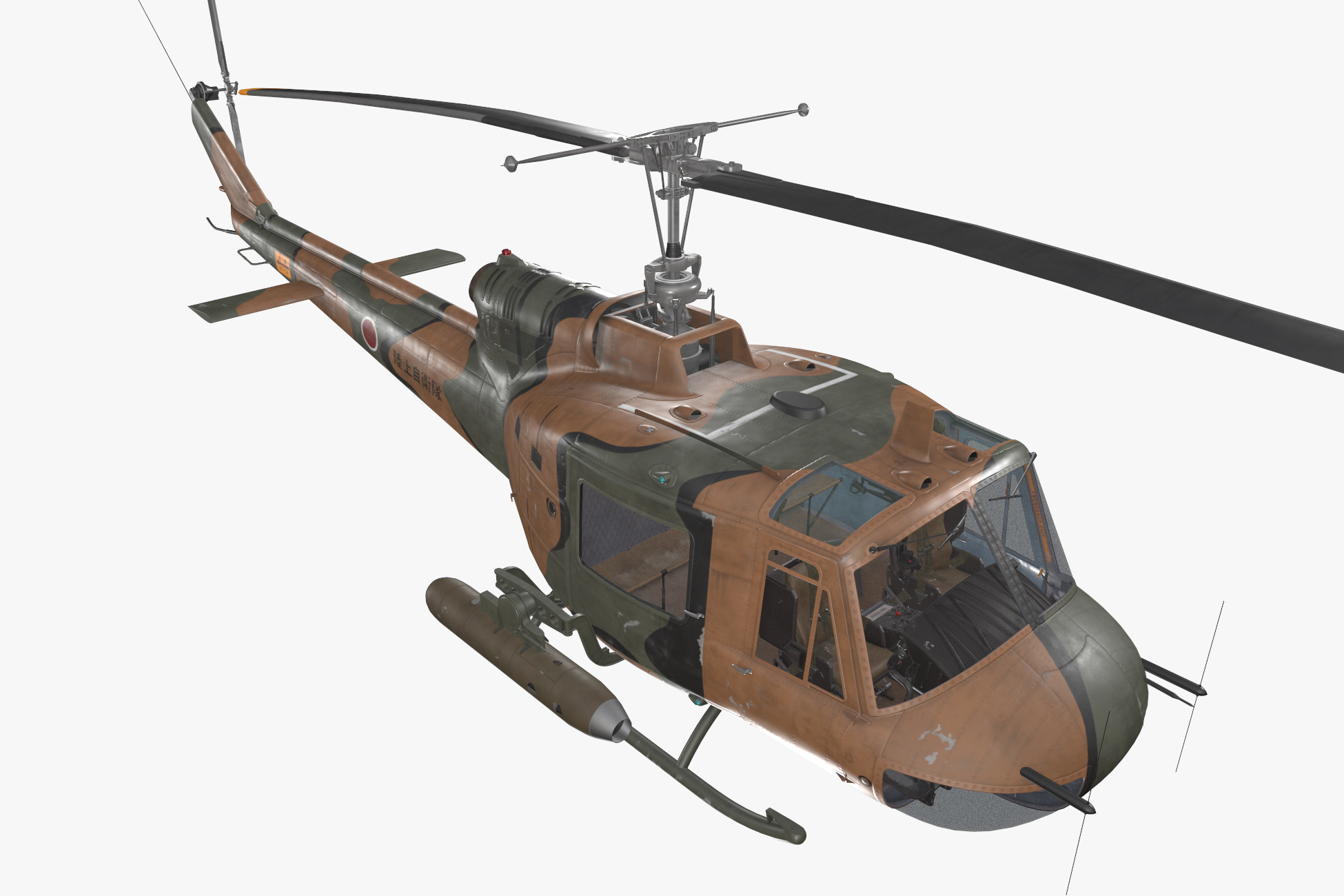 UH-1B JGSDF 2 Static | 3D Air | Unity Asset Store