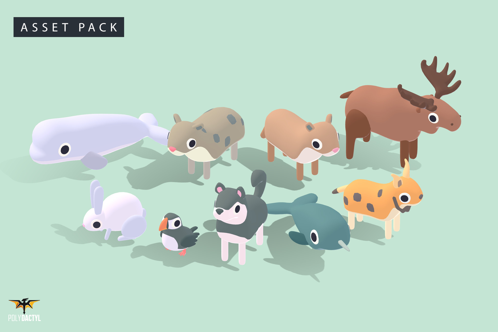 Quirky Series - Arctic Animals Vol 2 | 3D Animals | Unity Asset Store
