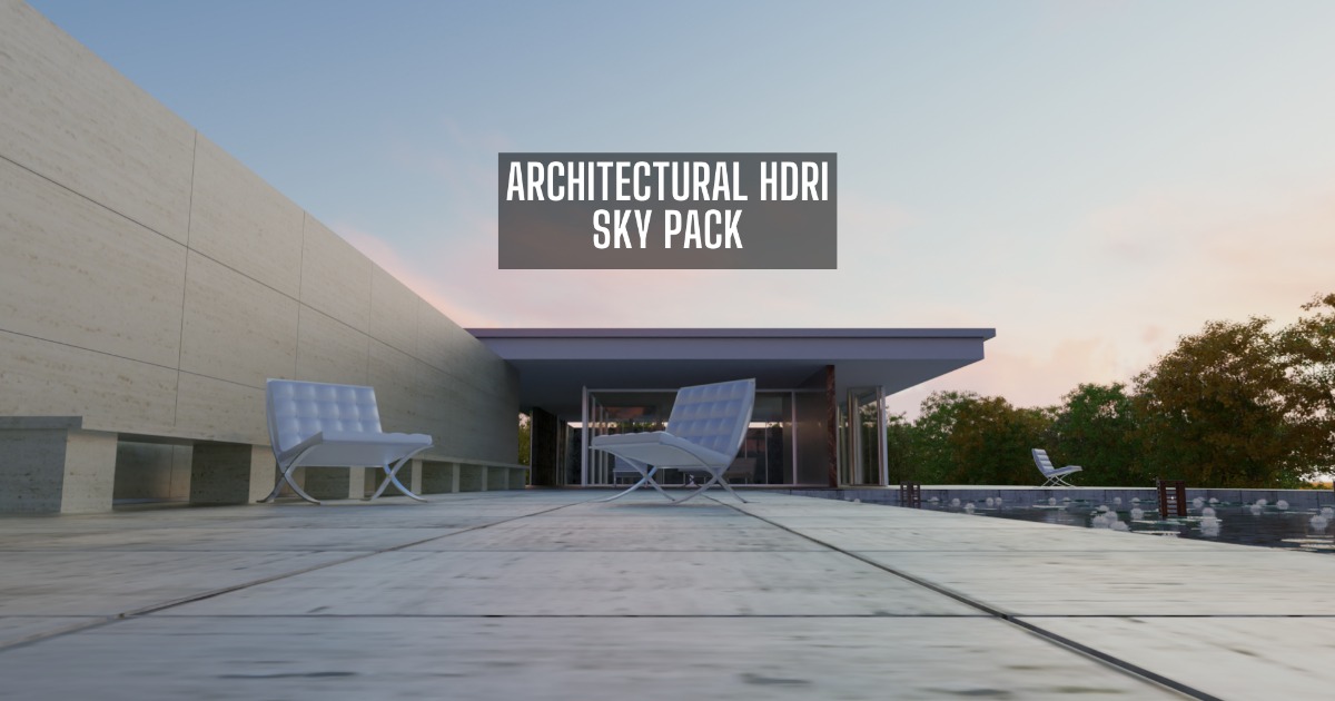 HDRI sky maps pack specialized for architecture 3d rendering | 2D 空 ...