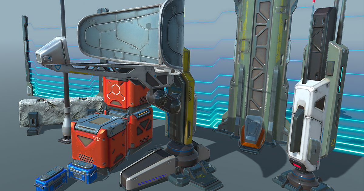 Sci Fi Props Exterior Pack 3d Exterior Unity Asset Store