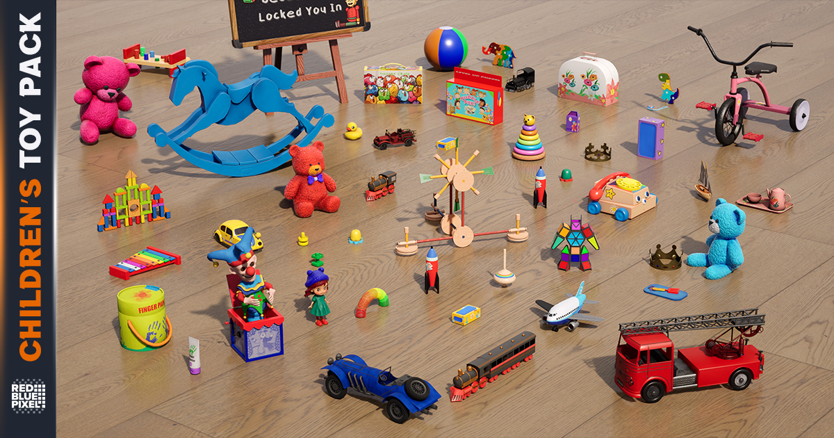 Children's Toy Pack | 3D Props | Unity Asset Store
