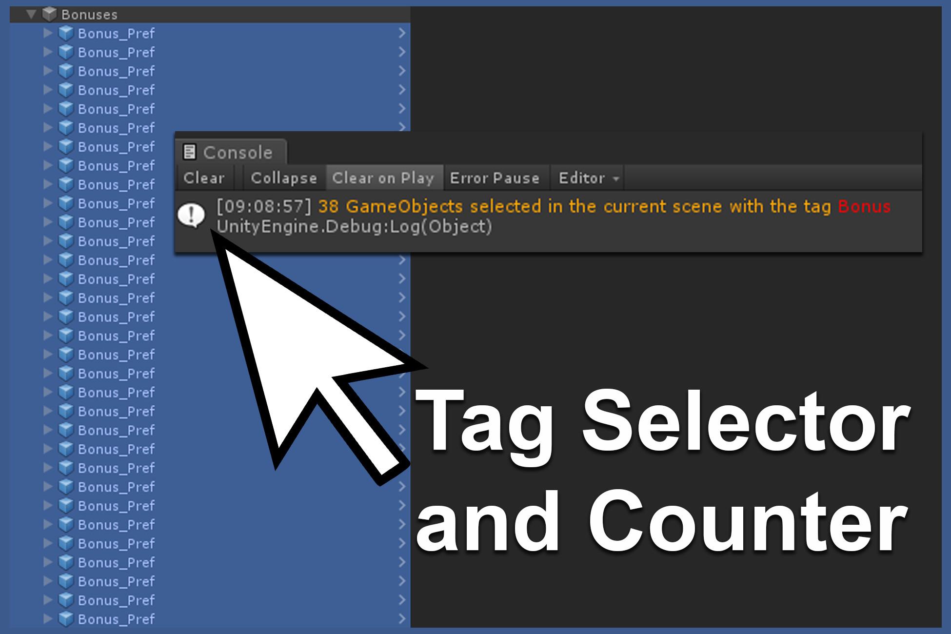GameObject Tag Selector And Counter Find Gameobjects By Tag Utilities Tools Unity Asset Store