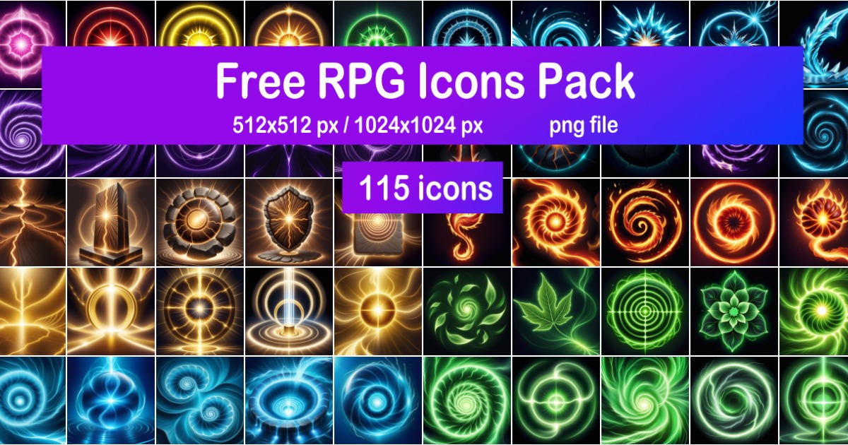 Free RPG Icons Pack | 2D Icons | Unity Asset Store