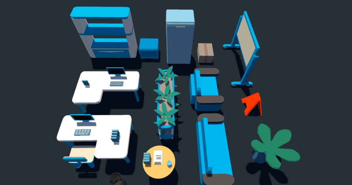 Decor set | 3D Interior | Unity Asset Store