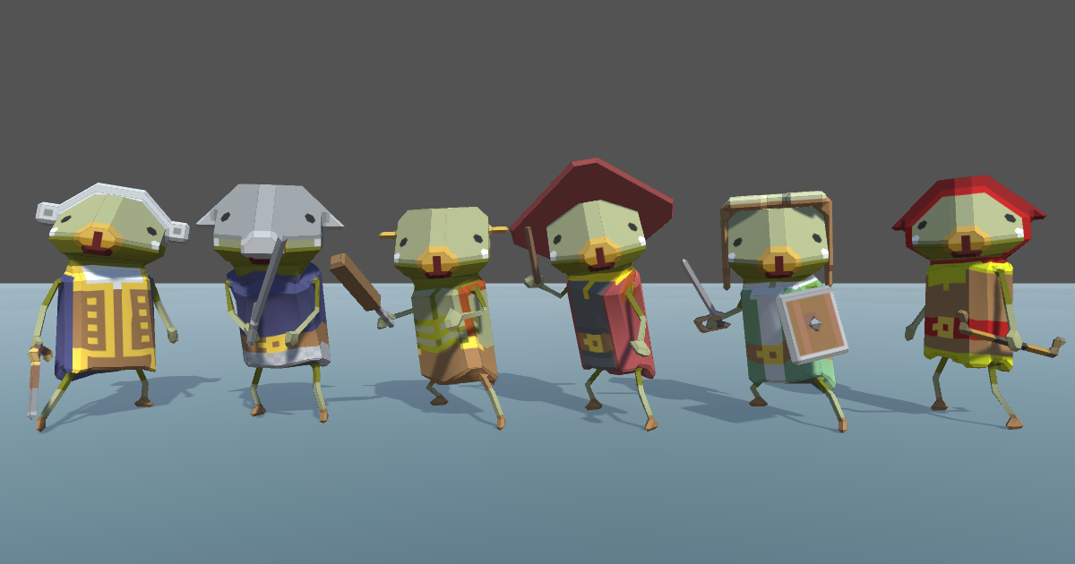 Voxel-like 3D Low Polygon Characters 4th | Characters | Unity Asset Store