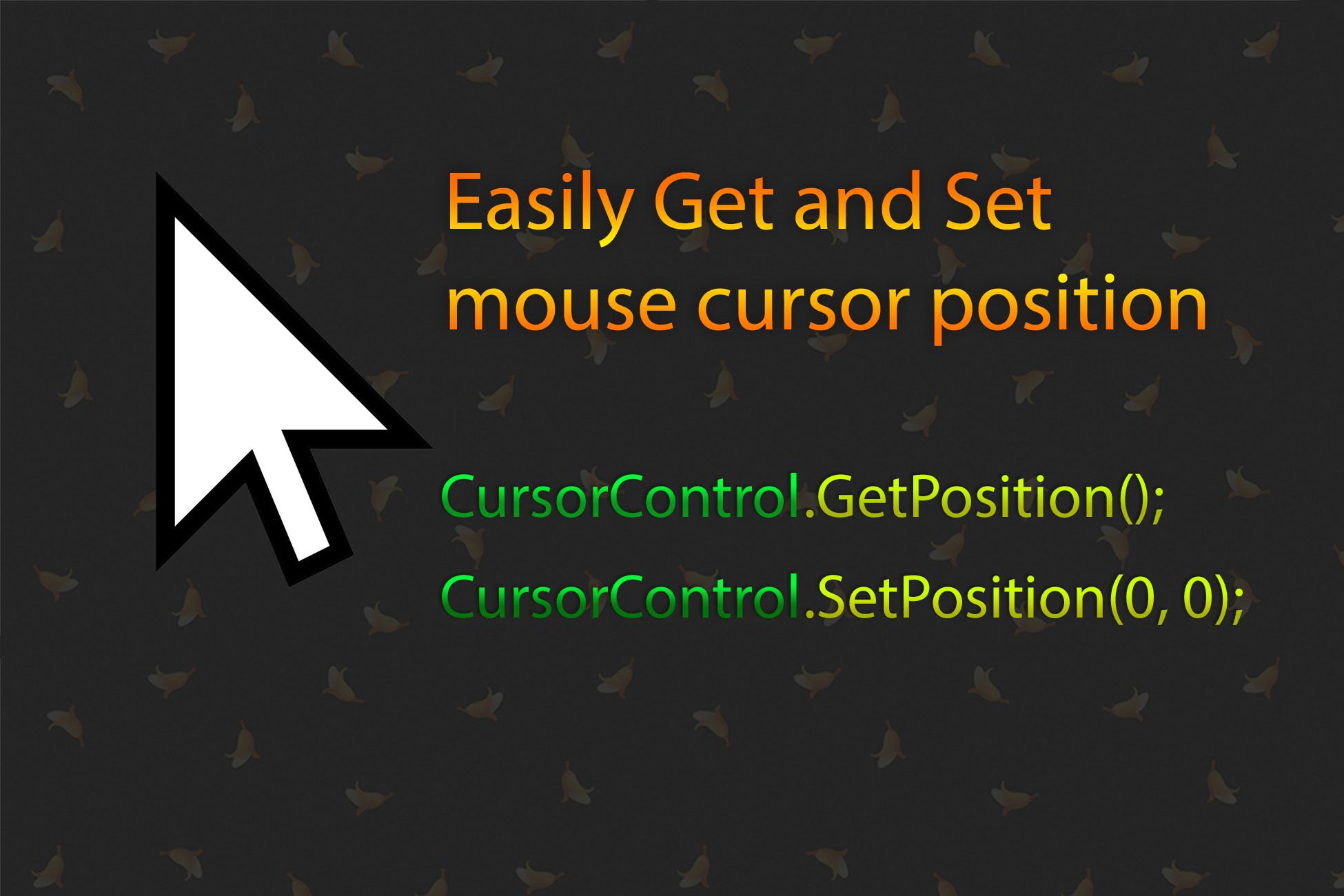 Cursor Position Controller Input Management Unity Asset Store 8266