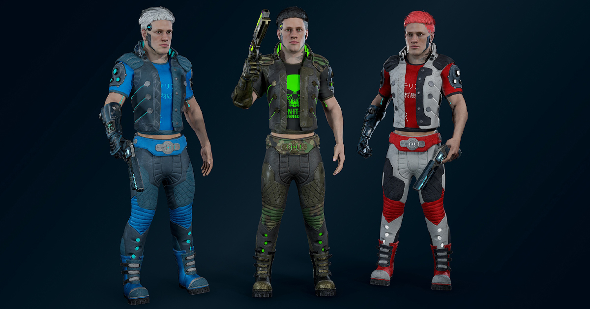 Cyberpunk man | Characters | Unity Asset Store