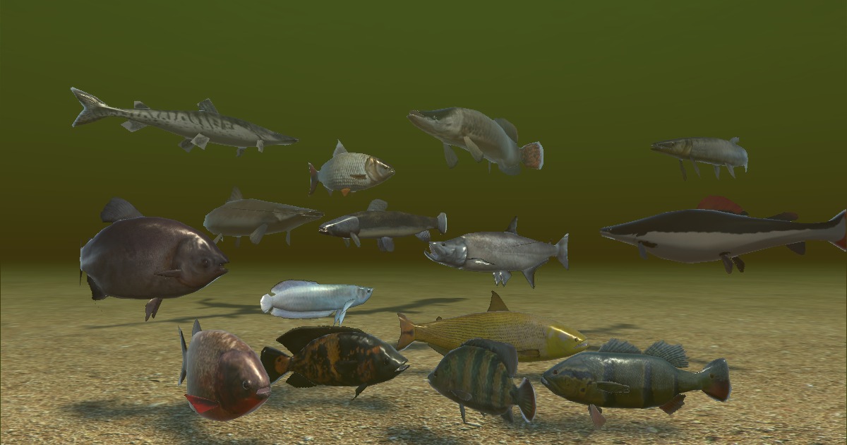 Freshwater Fish vol 3 | 3D Characters | Unity Asset Store