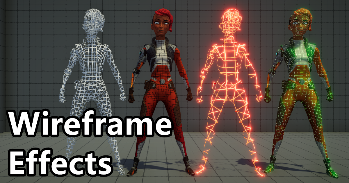 Wireframe Effects | VFX | Unity Asset Store