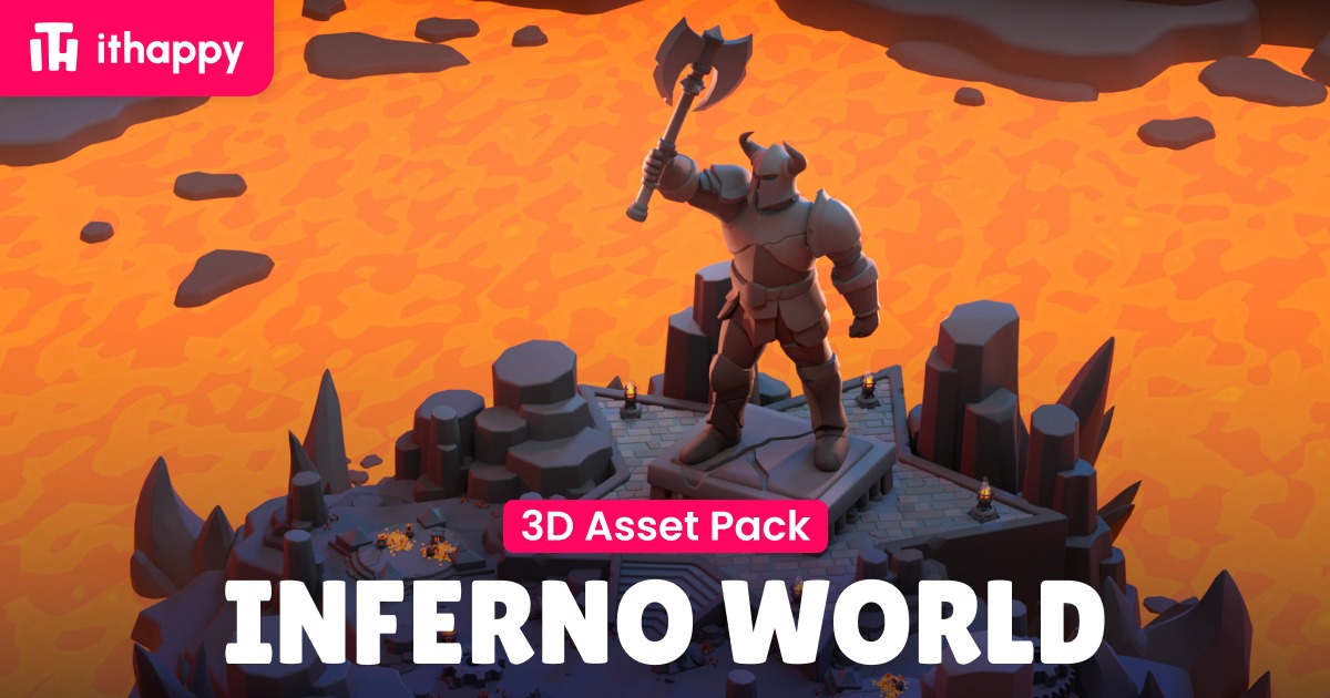 Inferno World Free - Low Poly 3D Models | 3D Fantasy | Unity Asset Store