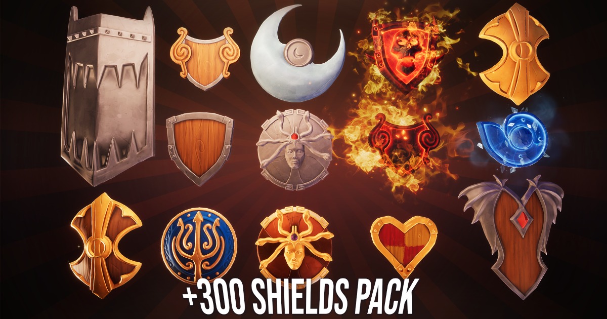 Shield With VFX Pack Vol. 1 +300 Variations | Props | Unity Asset Store
