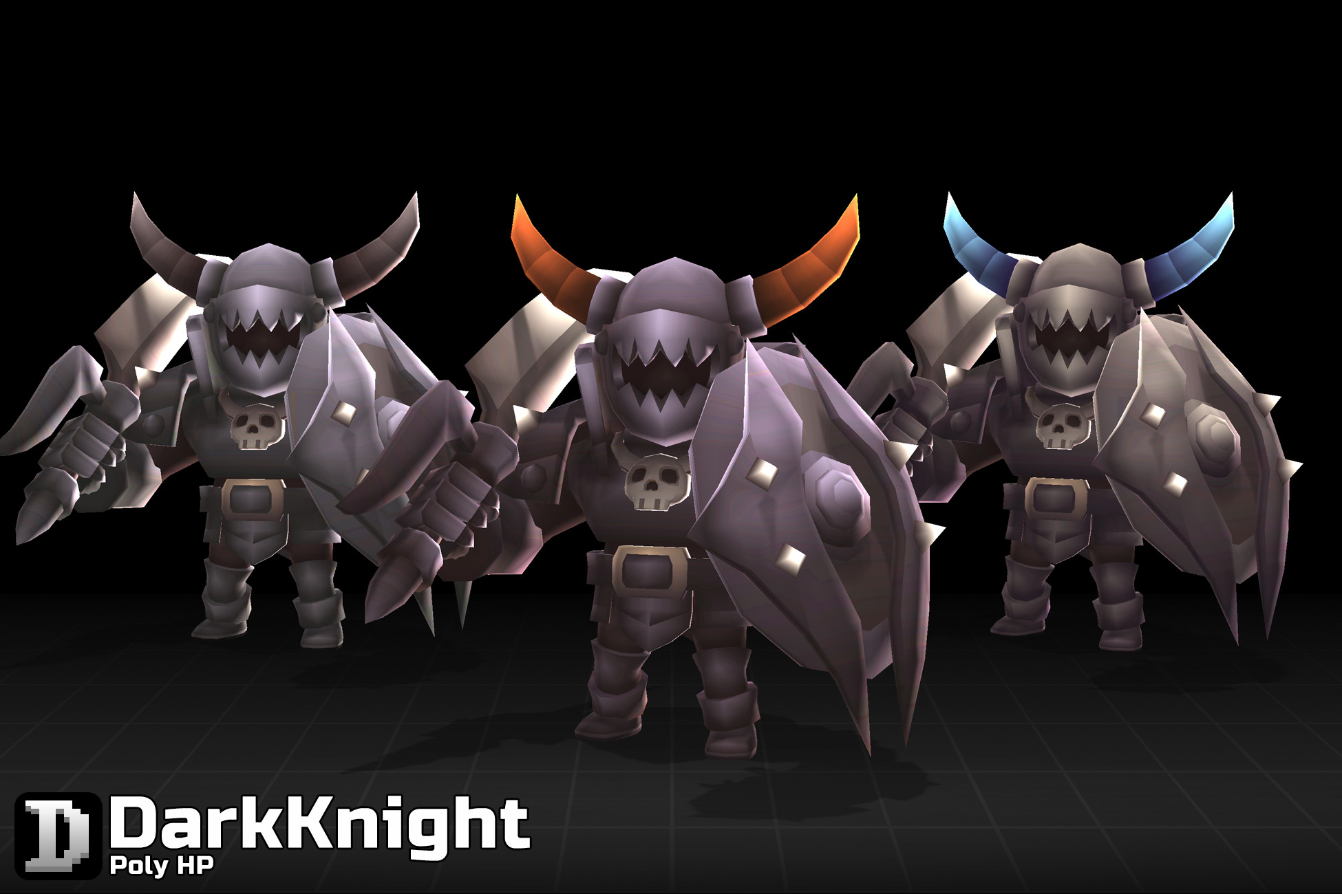 Poly HP - DarkKnight | 3D Creatures | Unity Asset Store