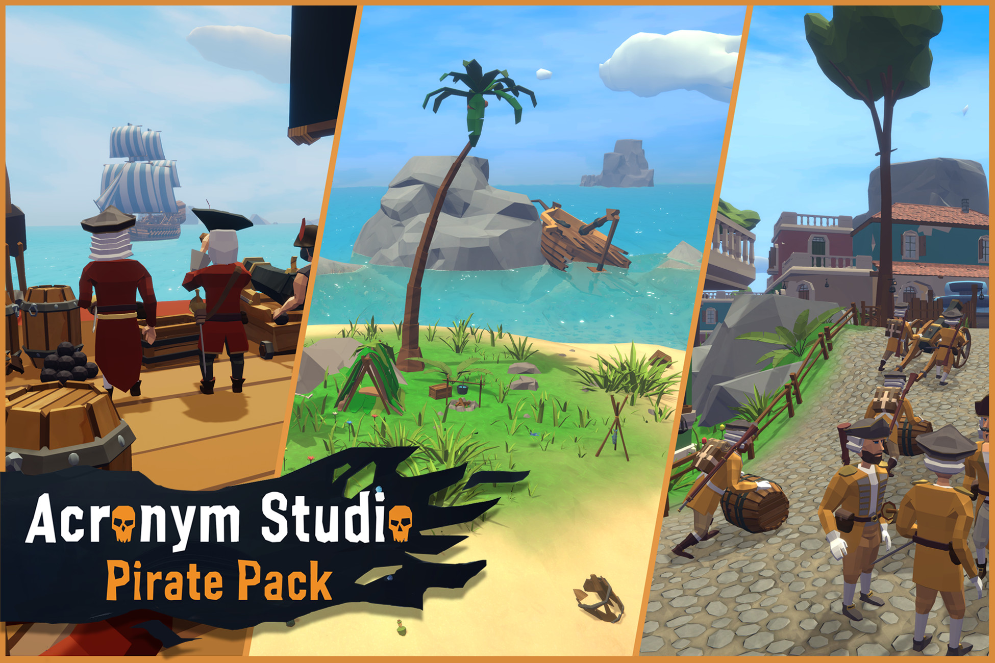 Pirate Pack - Low Poly | 3D Historic | Unity Asset Store