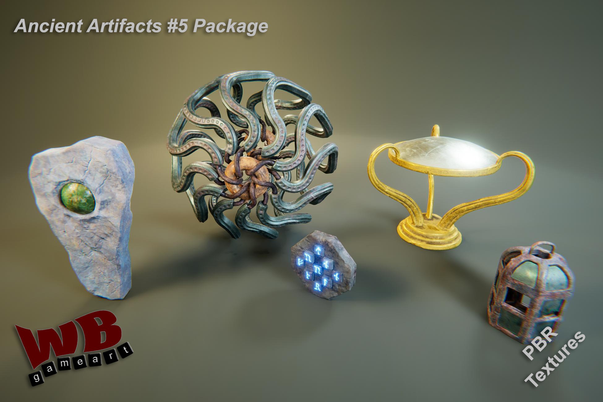 Ancient Artifacts #5 Package | 3D 道具 | Unity Asset Store