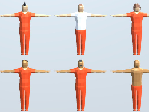 Prison Assets(Low Poly) | 3D Characters | Unity Asset Store