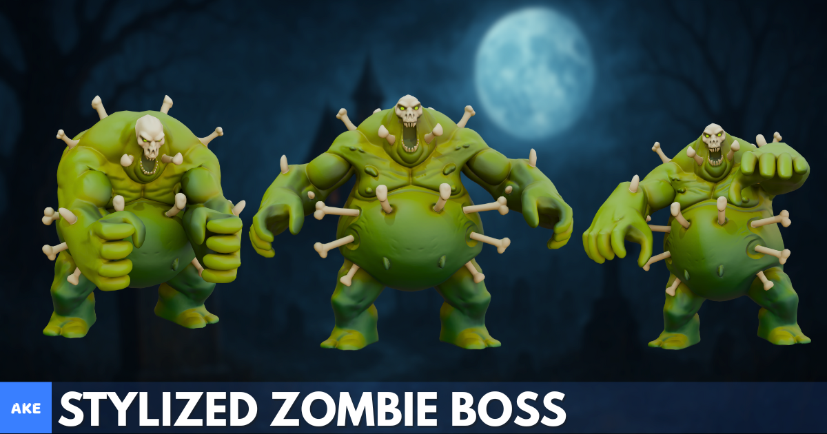 Stylized Zombie Boss | 3D Creatures | Unity Asset Store