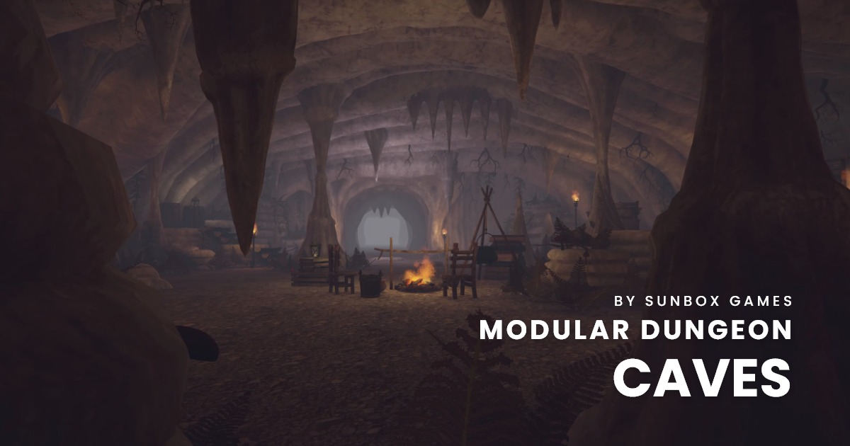 Modular Dungeon: Caves | 3D Dungeons | Unity Asset Store