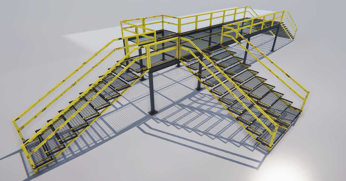 Industrial Catwalk Kit | 3D 工場 | Unity Asset Store