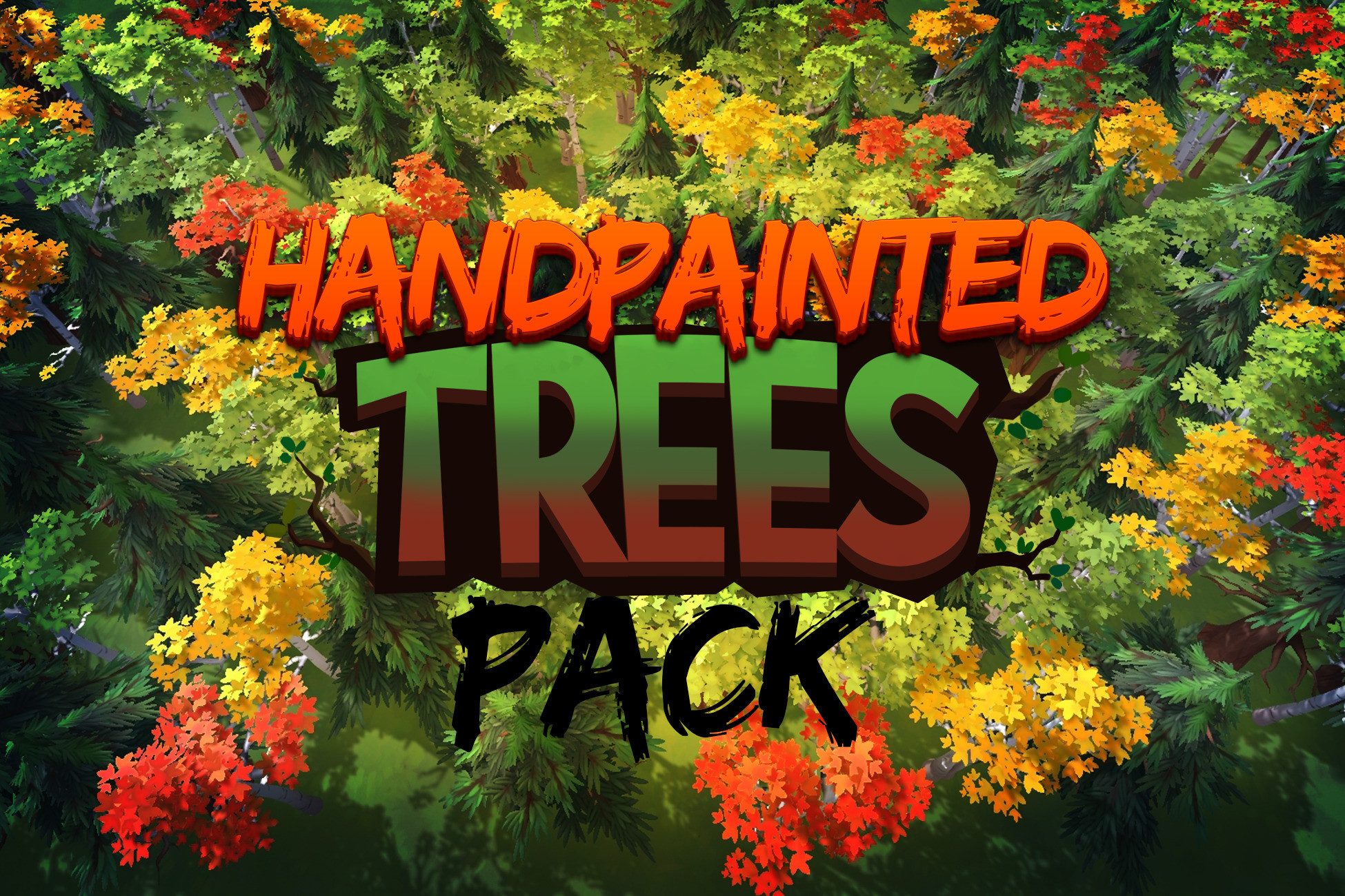 3D Handpainted Trees | 3D Trees | Unity Asset Store