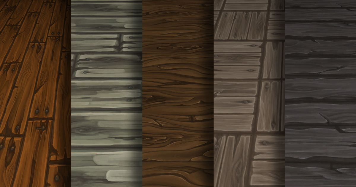 Handpainted Wood Vol 01 | 2D Wood | Unity Asset Store