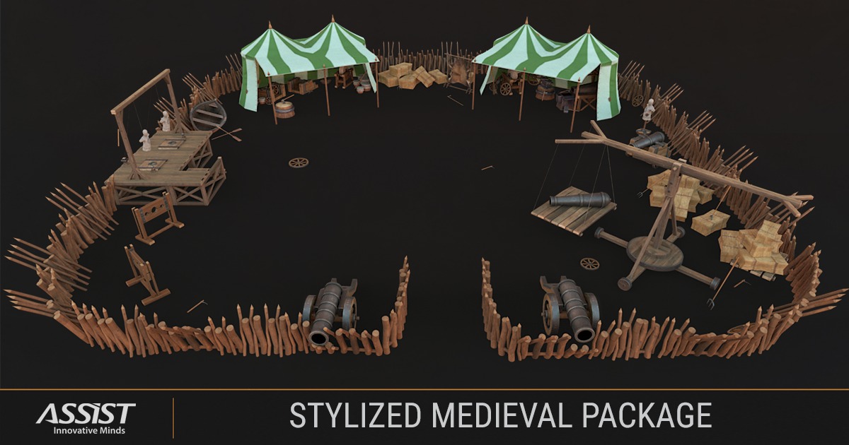 Stylized Medieval Props Set II | 3D Environments | Unity Asset Store