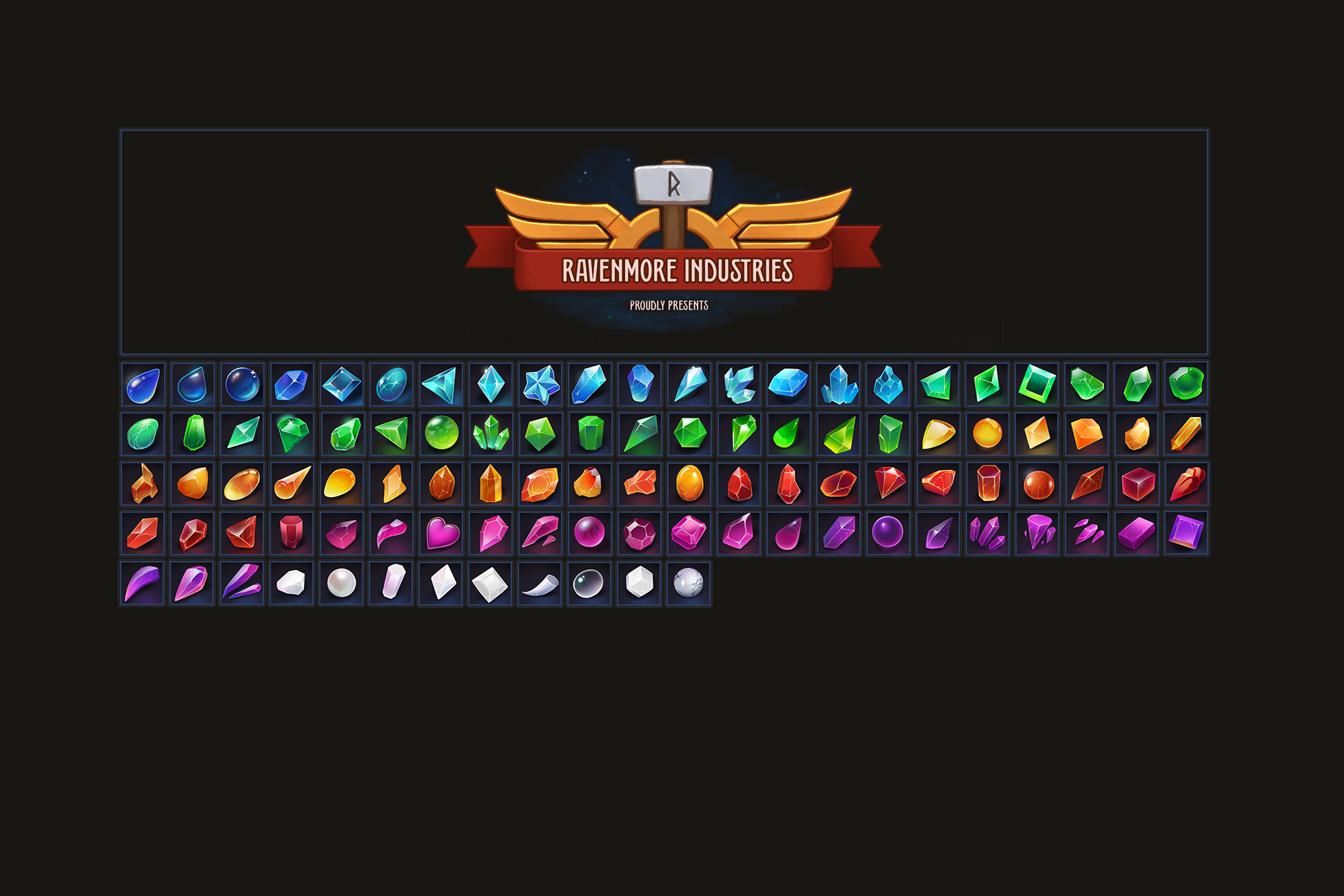 Fantasy Gem Icons | 2D Icons | Unity Asset Store