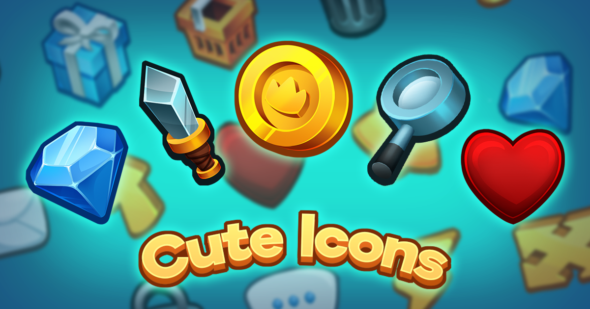Cute Icons | 2D Icons | Unity Asset Store