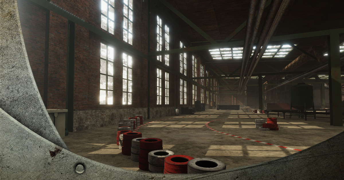 Industrial Indoor Kart Racing Track. | 3D Environments | Unity Asset Store