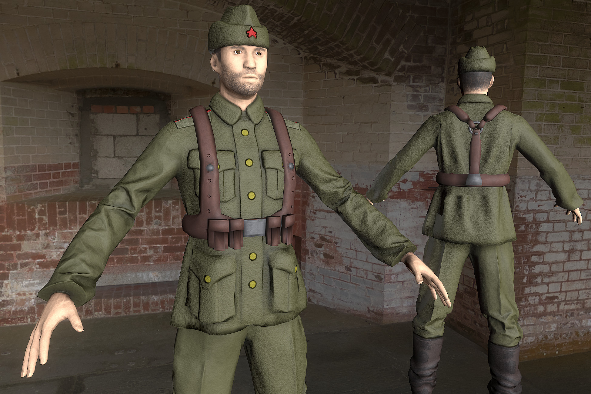 Russian soldier WWII - WarArm | 캐릭터 | Unity Asset Store
