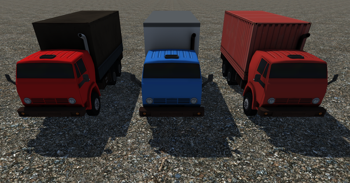 Industrial Small Truck Pack - VII | 3D Land | Unity Asset Store