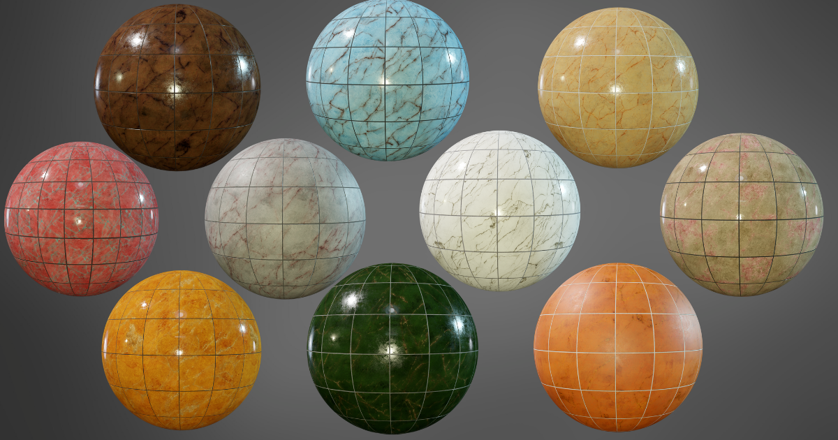 Marble Materials v02 | 2D Tiles | Unity Asset Store