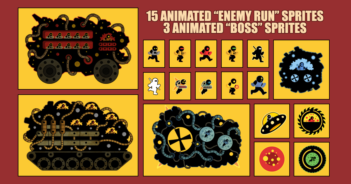 2D Cartoon Enemies Animation Pack | 3D Animations | Unity Asset Store