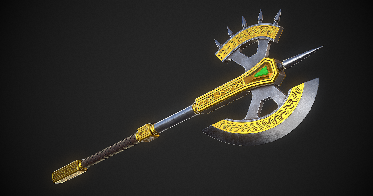 Fantasy Axe 04C | 3D Weapons | Unity Asset Store