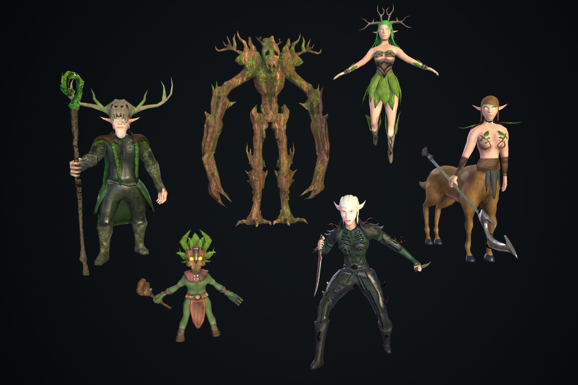 Forest Keepers Squad | 3D 캐릭터 | Unity Asset Store