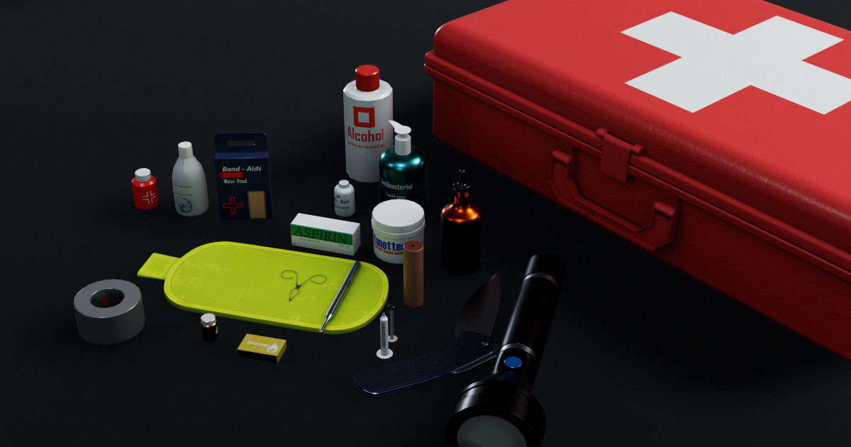 Survivor's Medical Essentials Kit | 3D 道具 | Unity Asset Store