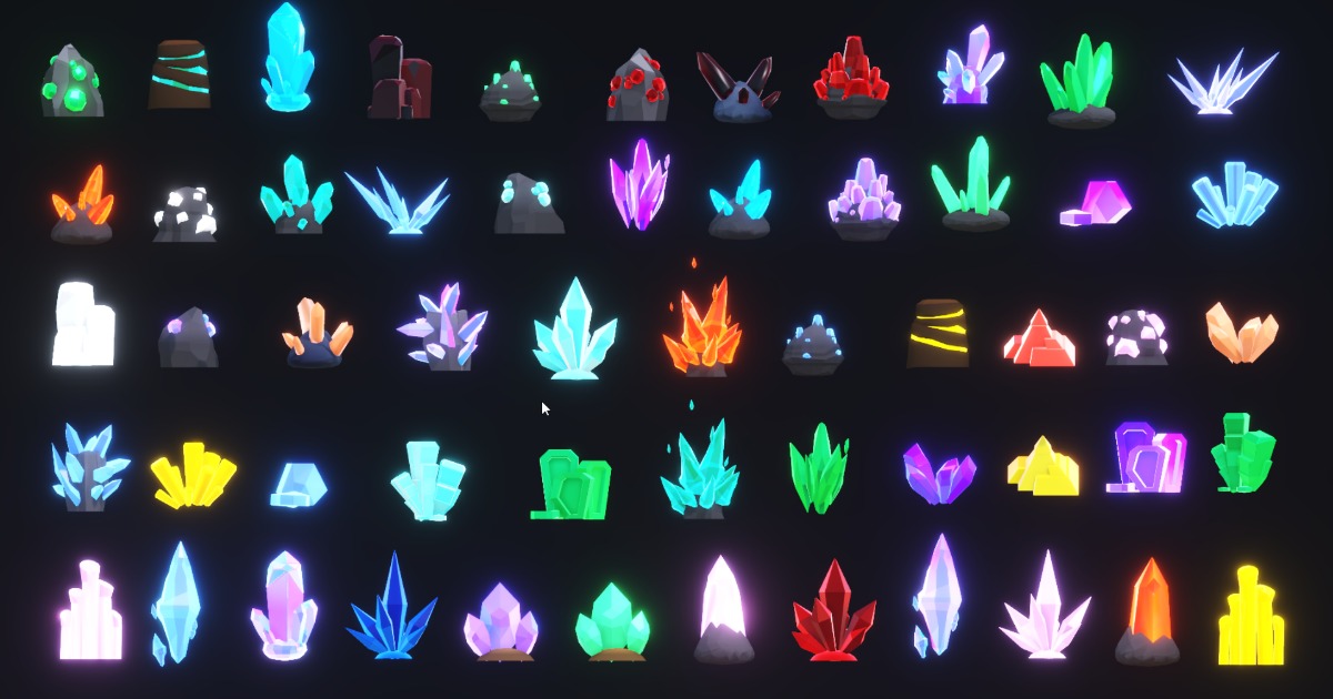 Crystal And Gem Asset Pack | 3D Props | Unity Asset Store