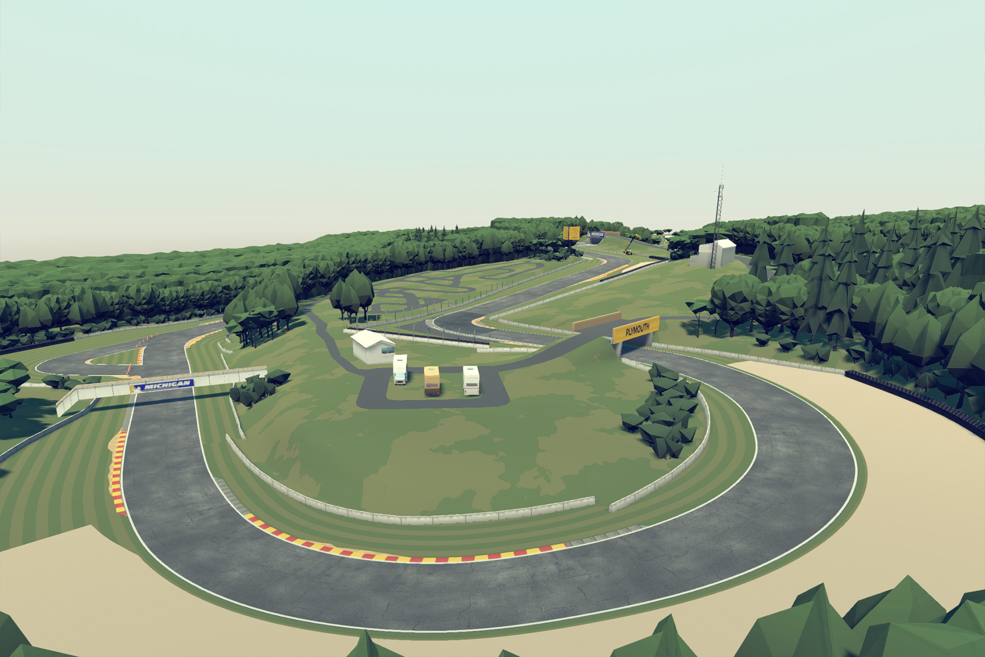 Cartoon Race Track Plymouth | 3D Roadways | Unity Asset Store