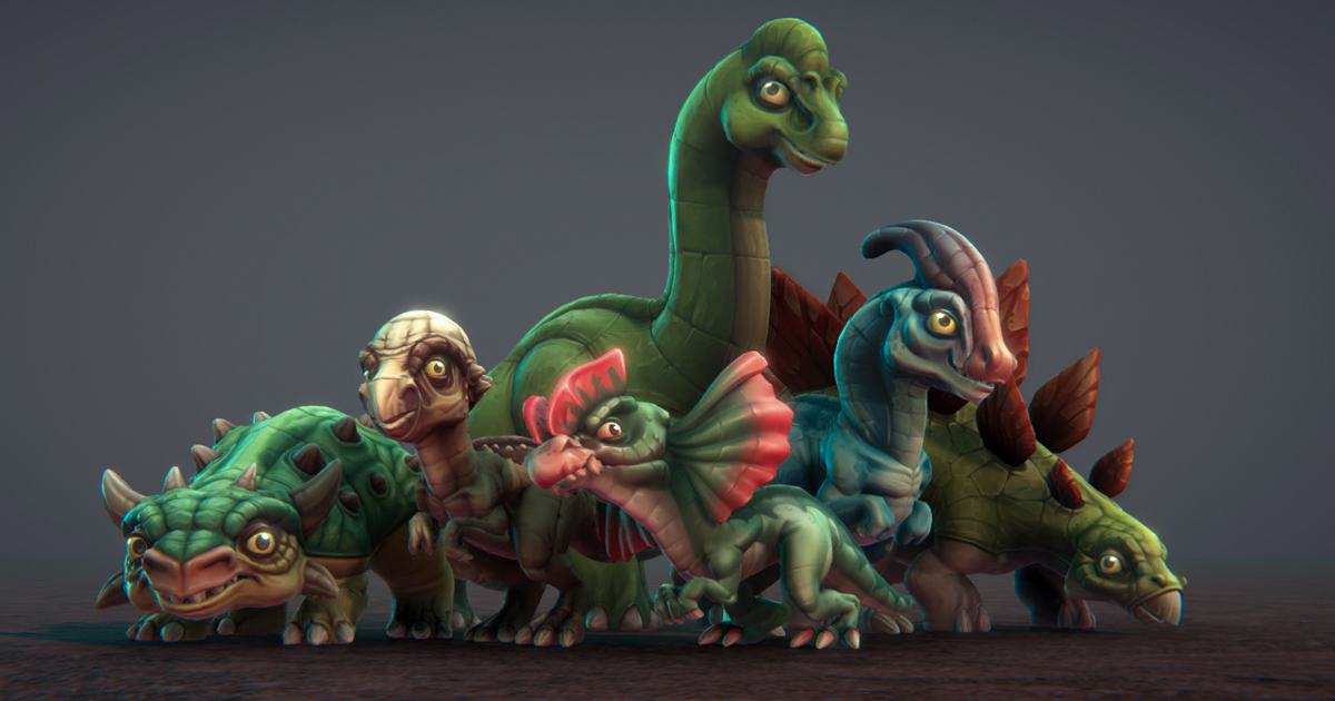 Toon Dinosaurs 2 | 3D Characters | Unity Asset Store