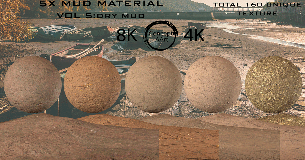 MUD VOL5:DRY MUD | 2D Textures & Materials | Unity Asset Store