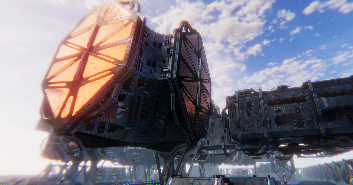 Sci-Fi Heavy Station Kit dugout | 3D Sci-Fi | Unity Asset Store